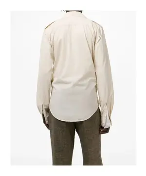 Our Legacy Lean Chest-pockets Shirt - Eggshell