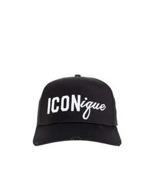 Dsquared2 Embroidered Baseball Cap - Black