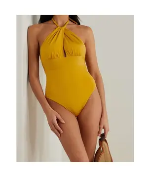 Max Mara Halterneck One-piece Swimsuit With Cutout Detail