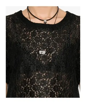 Ermanno Scervino Short-sleeved Lace T-shirt