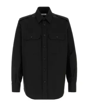 Alexander McQueen Long-sleeved Buttoned Shirt - Black