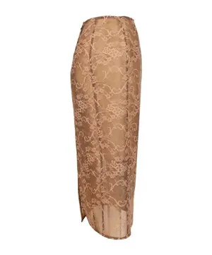 Acne Studios Lace Midi Skirt - Brown