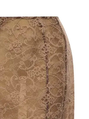 Acne Studios Lace Midi Skirt - Brown