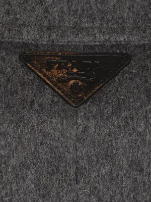 Prada Single-breasted Loden Cloth Coat