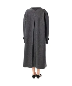 Prada Single-breasted Loden Cloth Coat
