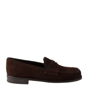 Prada Suede Loafers - Dark Brown