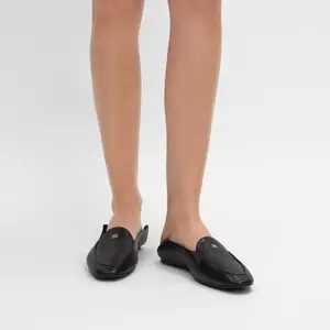 Celine Aura Loafer In Goatskin - Black