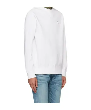 Polo Ralph Lauren Embroidered Crewneck Sweatshirt - White