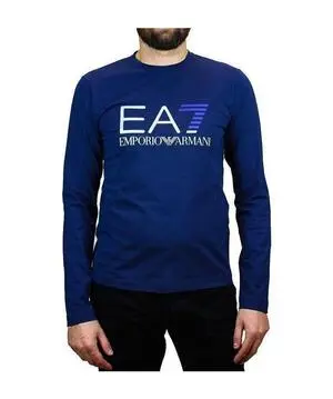 EA7 Navy Crew-neck T-shirt - Blue