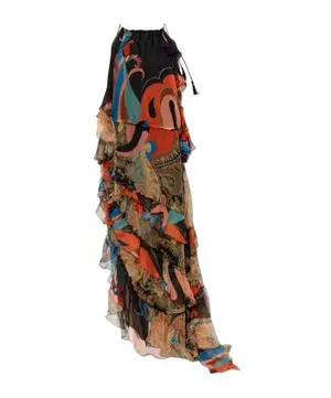 Etro Ruffled Paisley Maxi Dress
