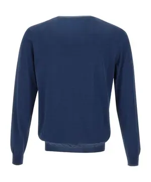 KANGRA Crew Neck Knitwear - Blue