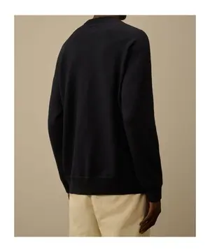 C.P. COMPANY Long Sleeve Crewneck Jumper - Black