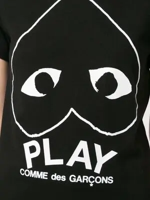 Play Comme Des Garcon Logo Print T-shirt