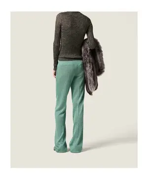 Miu Miu Lurex V-neck Jumper - Irises