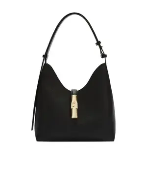 Furla Logo Detail Shoulder Bag - Black