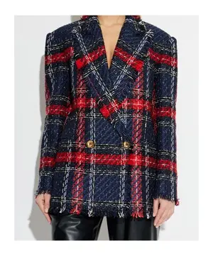 Balmain Lurex Thread Tweed Blazer