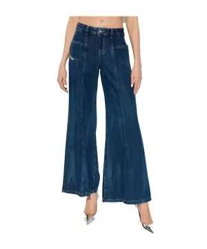 DIESEL® D-akil Paneled Jeans - Navy