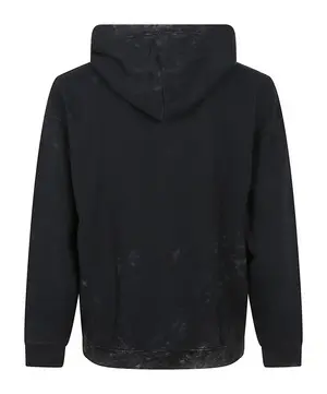 DIESEL® Logo Plaque Hoodie - Black