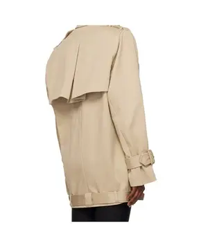 MUGLER Buckle Double-breasted Jacket - Beige