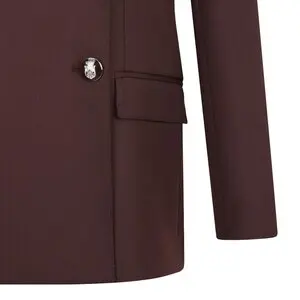 Elisabetta Franchi Double-breasted Tailored Blazer - Red