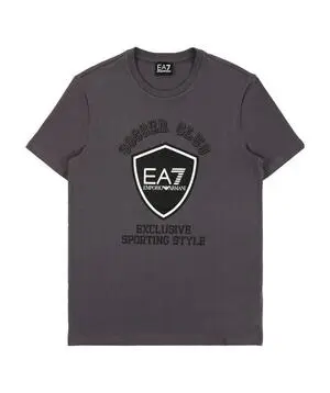 EA7 Round-necked Logo T-shirt - Black