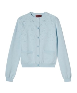 GUCCI Gucci GG Argyle Cotton Cardigan