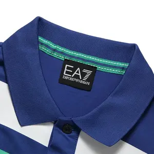 EA7 Logo Lapel Polo Shirt