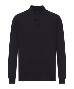 Zanone Long Sleeve Polos For Men