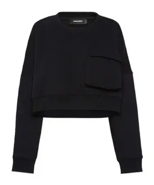 Dsquared2 Cropped Sweatshirts Hoodies For Women