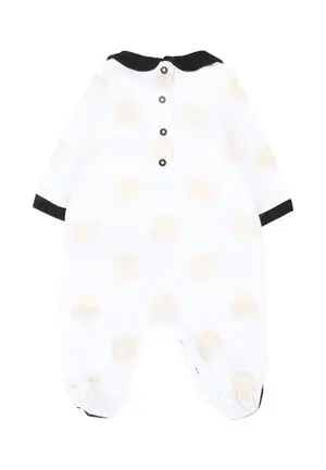 Balmain Logo Print Bodysuit Set