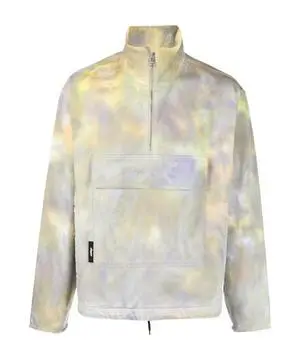 MSGM Half-zip Tie-dye Sweatshirt - White