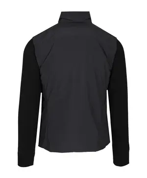 MOORER Evan Quilted Zip Jacket With Detachable Sleeves - Blue