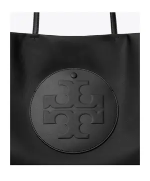 Tory Burch Ella Logo-embossed Tote Bag - Black