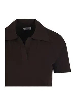 ROBERTO COLLINA Short Sleeve Collared T-shirt - Black