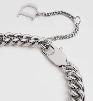 Dior Guilloché Chain Link Bracelet