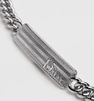Dior Guilloché Chain Link Bracelet
