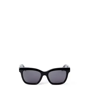 Off-White Full Frame Sunglasses With Graphic Pattern - Gray