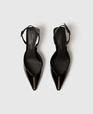 Stella McCartney Buckled Pointed Toe High Heel Pumps