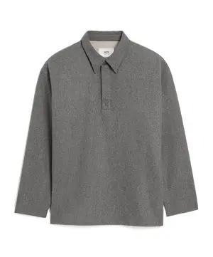 AMI Paris Long-sleeved Polo Shirt