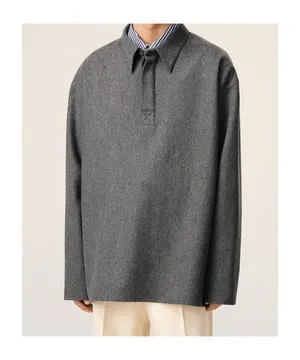 AMI Paris Long-sleeved Polo Shirt