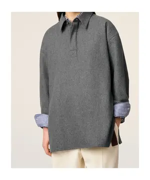 AMI Paris Long-sleeved Polo Shirt