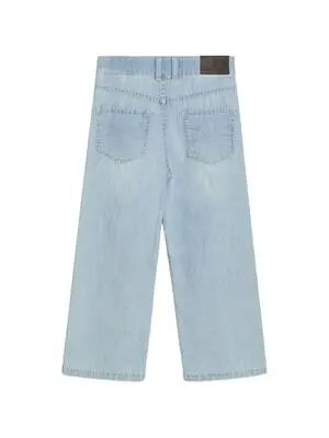 Brunello Cucinelli Five-pocket Monili Detailed Jeans