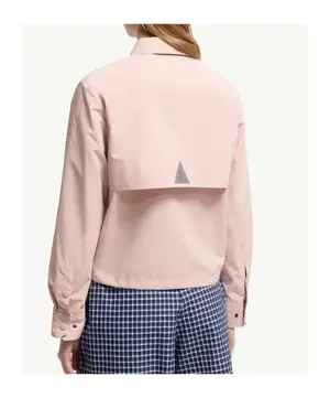 Moncler Technical Froissé Long-sleeved Shirt - Pink