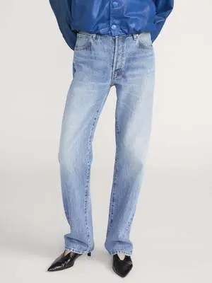FRAME Faded Straight Leg Jeans - Rapture