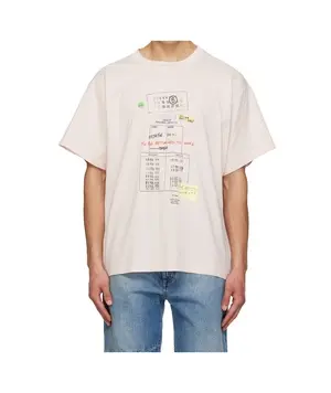 MAISON MARGIELA Graphic Print T-shirt - Pink