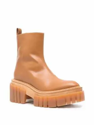 Stella McCartney Chunky Sole Ankle Boots - Brown