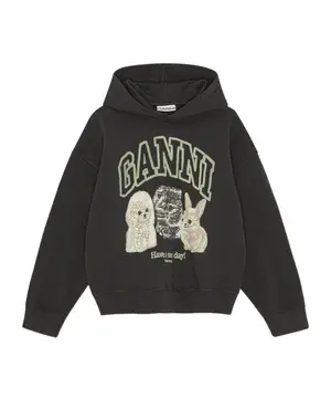 GANNI Printed Hoodie