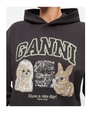 GANNI Printed Hoodie