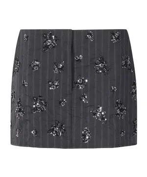 Simkhai Mini Skirt - Charcoal-grey