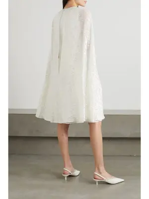 Erdem Austin Sequined Cape Dress